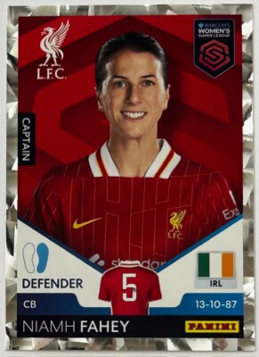 2025 Panini Women's Super League Stickers - NIAMH FAHEY (LIVERPOOL ...