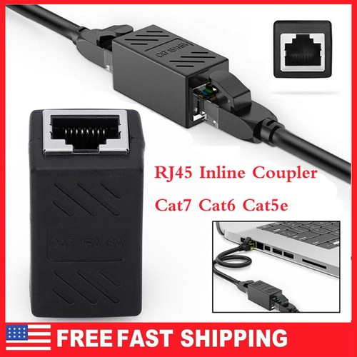 RJ45 Inline Coupler Cat7/Cat6/Cat5 Ethernet Network Cable Extender ...