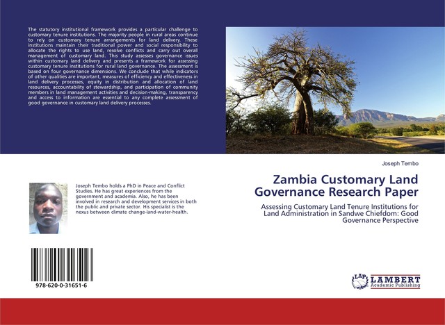 Zambia Customary Land Governance Research Paper von Joseph Tembo (2019 ...