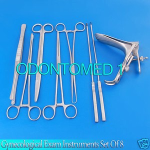 Gynecological Exam Instrument Set Of 8 Surgical Obstetrical Ds-1140 | eBay