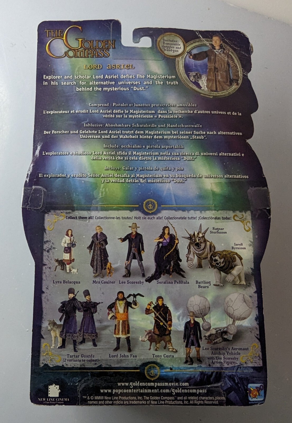 The Golden Compass Action Figure Lord Asriel with Stelmaria And Snow ...