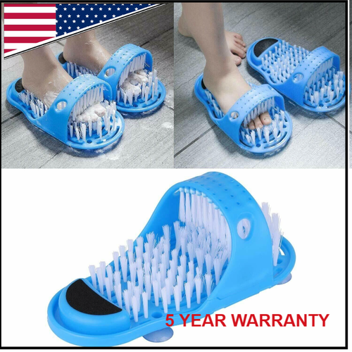 Foot Wash Brush Slipper - Easy Feet Cleaner with Gentle Scrub & Massage ...