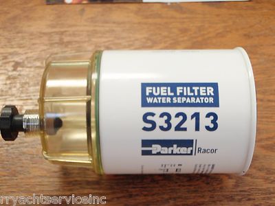 FUEL FILTER W BOWL RACOR GAS 62 B32013 S3213 OUTBOARD FOR MERCURY HEAD ...