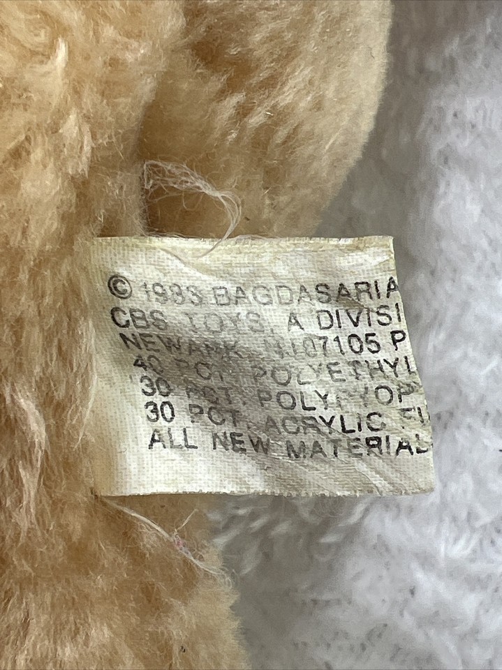 Vintage 1983 Alvin And The Chipmunks ALVIN 11” Plush Doll CBS Toys Red ...