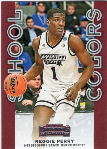 2020-21 Panini Contenders Draft Picks REGGIE PERRY School Colors RC ...