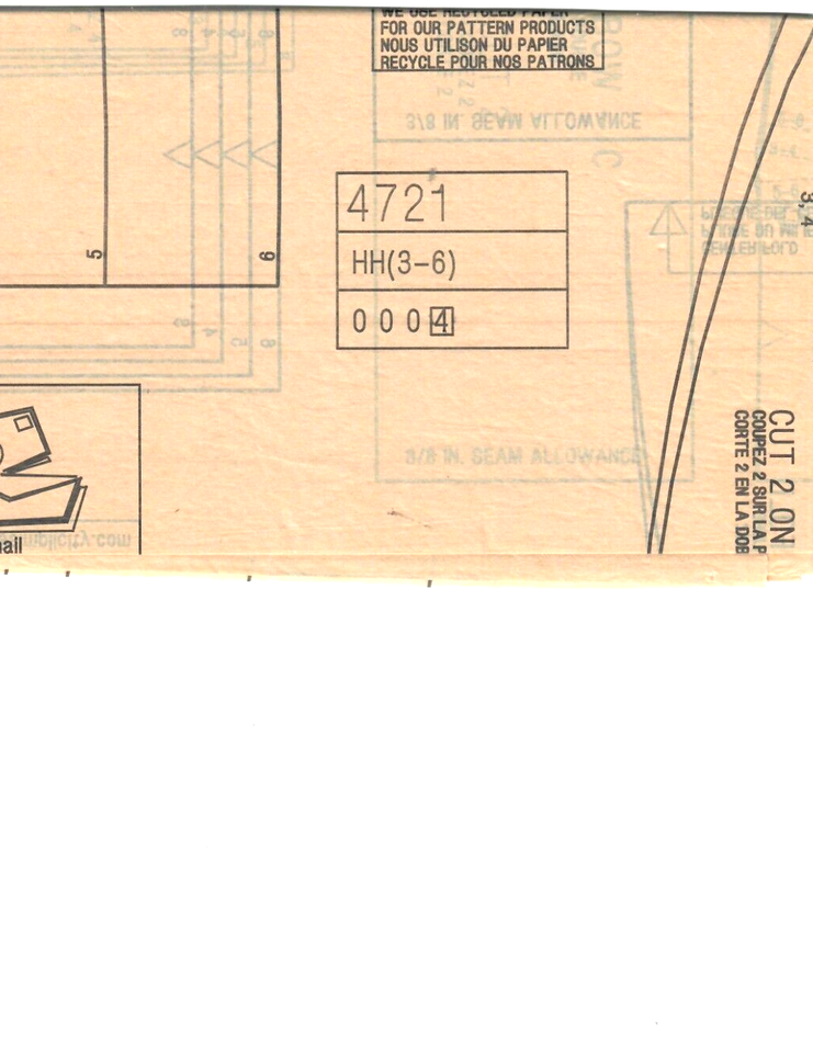 Simplicity 4721 Summer Sun Dress Bucket Hat Girls Sz 3-6 Pattern Lizzie ...