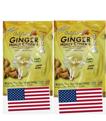 2pack Ginger Honey Crystal Packets 30 ct/pack by Prince Of Peace 540g ...