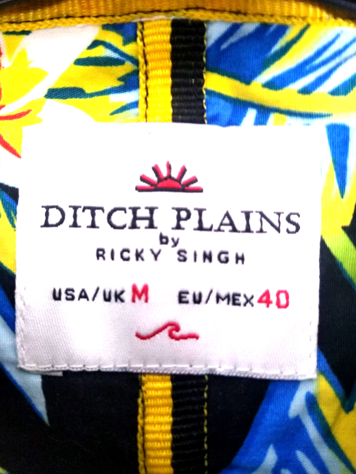 DITCH PLAINS by Ricky Singh, fun in the sun shirt. S… - Gem