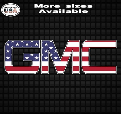 Cbcdecals- American Flag Vinyl Decal Sticker For GMC Decals Truck ...