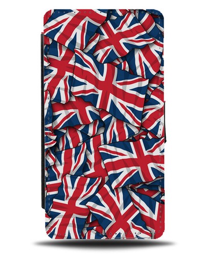 Union Jack Flags Flip Cover Wallet Phone Case British Great Britain UK ...