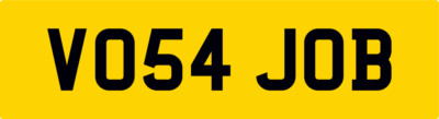 VOSA VEHICLE TESTING STATION CAR REG NUMBER PLATE VO54 JOB / MOT VTS ...