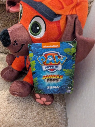 Zuma PAW Patrol Jungle Pups, Zuma 8-Inch Plush Toy Brand New With Tags ...