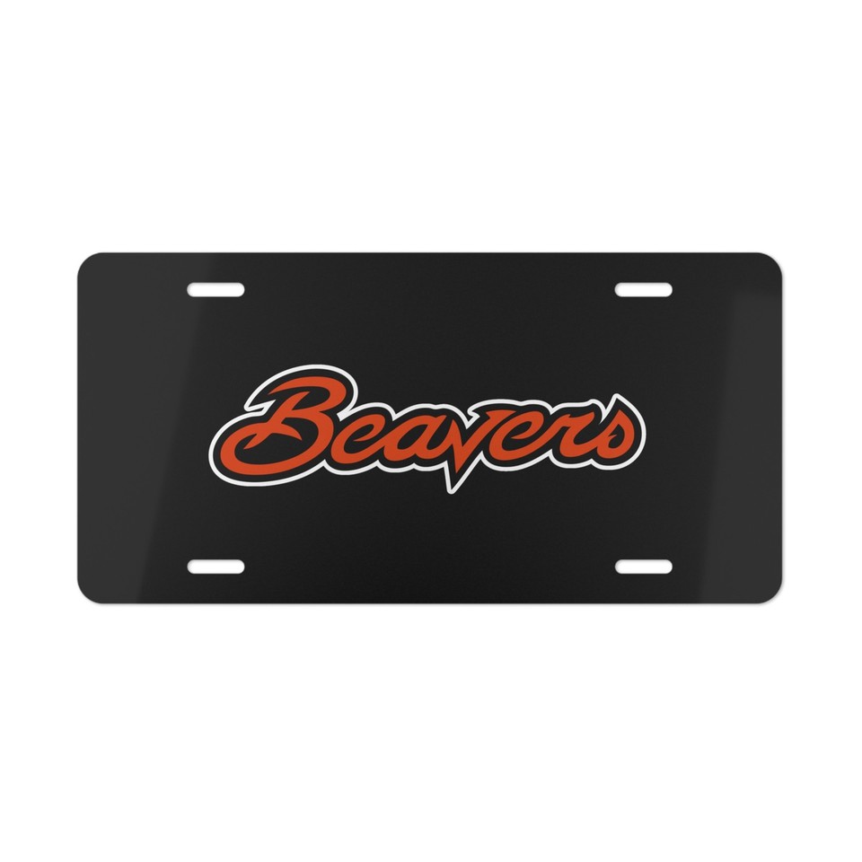 Oregon State Beavers Logo Front License Plate Tag Vanity Style Metal ...