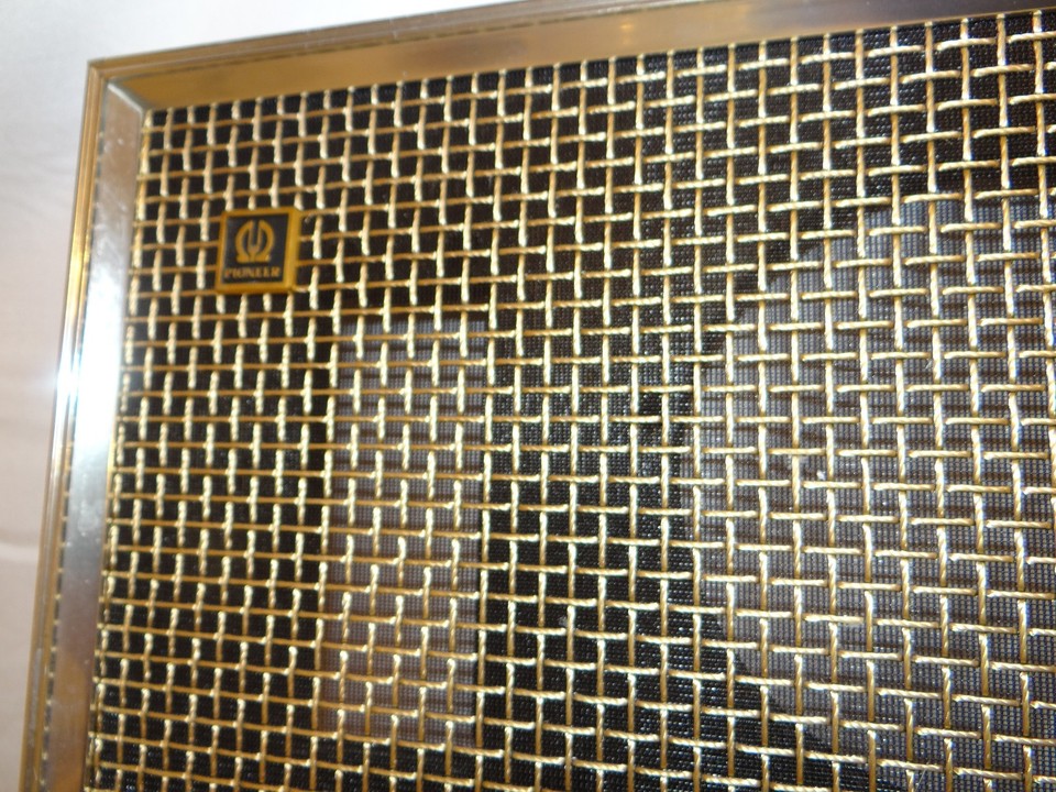 Pioneer CS-A31 RARE GOLD MESH LATTICE Grille w Logo & SPEAKERS MOUNTING ...