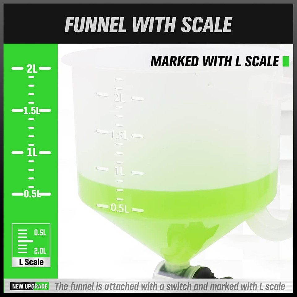 SWANLAKE No-Spill Coolant Funnel Kit,Spill Proof Funnel Bleeder with ...