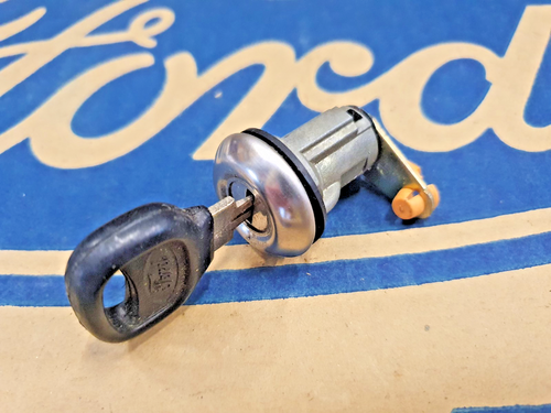 NOS GENUINE FORD DOOR LOCK CYLINDER & KEY KA KB KC KE LASER GA GB GC ...
