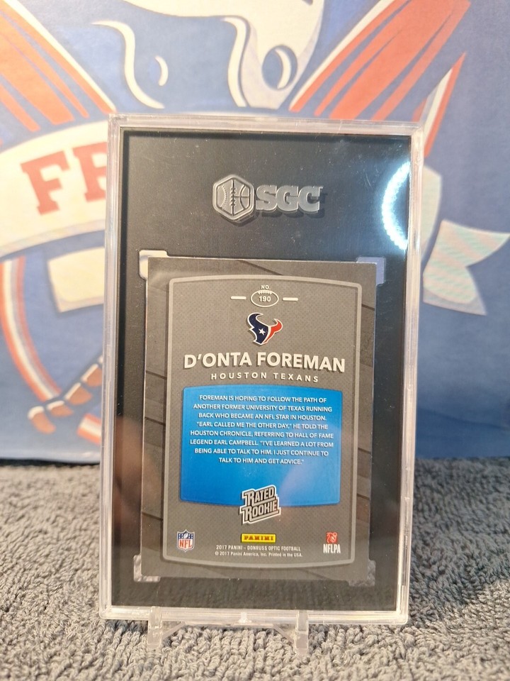 2017 Panini Optic Football D’onta Foreman Rated Rookie Card Chicago ...