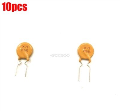 10Pcs 0.65A 72V 650Ma Polyswitch Resettable Fuse Poly Switch Fuse ...