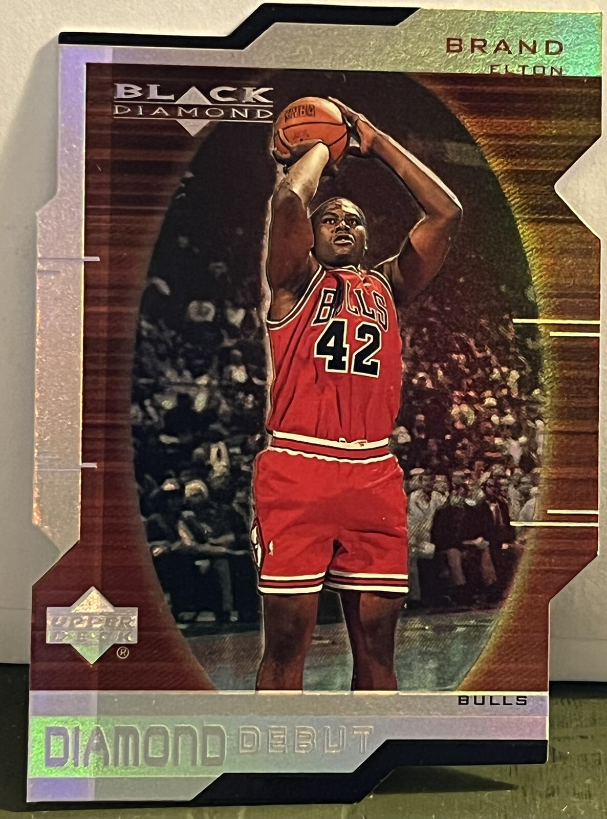 1998-99 Upper Deck Black Diamond Diamond Debut #91 Elton Brand Die Cut ...