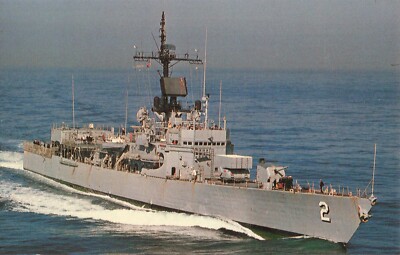 Postcard USS Ramsey FFG-2 Guided Missile Fast Frigate | eBay