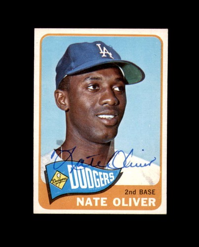Nate Oliver Signed Original 1965 Topps Los Angeles Dodgers Autograph | eBay