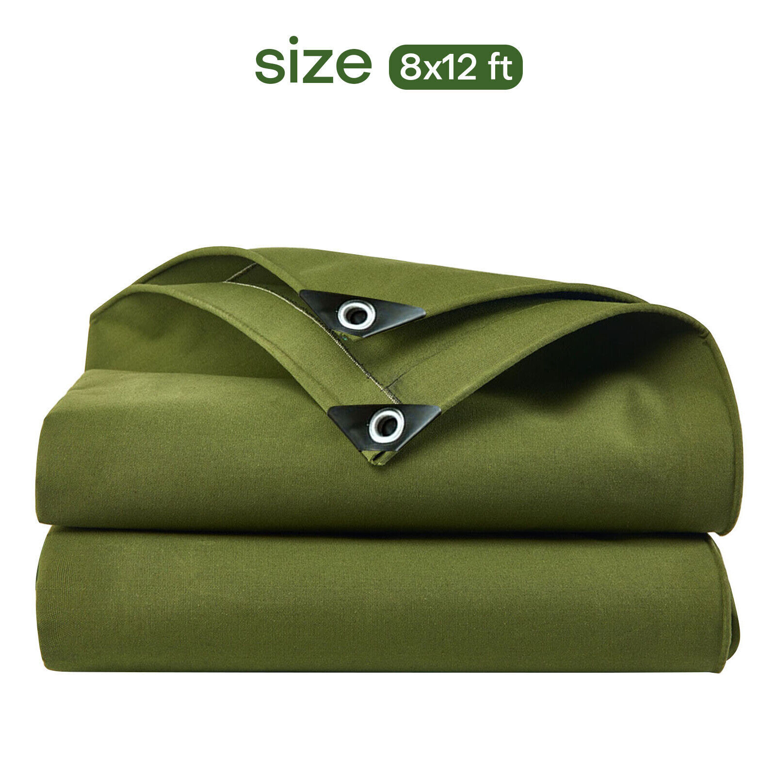 Heavy Duty Waterproof Canvas Tarp 16 Oz Cotton Canvas Tarpaulin Cover ...