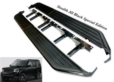 All Black Stealth Side Steps Running Boards for Land Rover Discovery 4 ...
