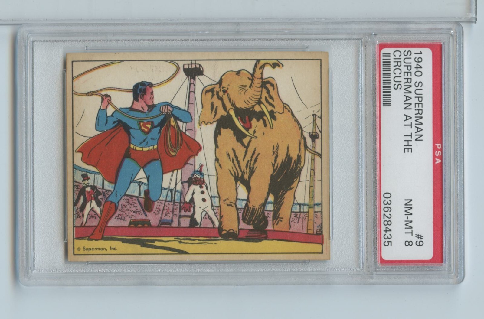 1940 Gum Inc Superman, Superman At The Circus #9 PSA 8 | eBay