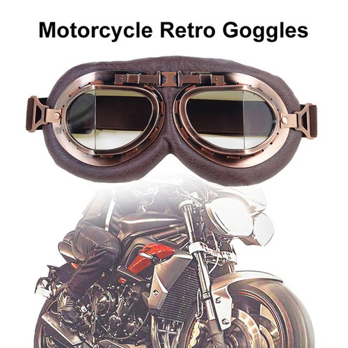 Vintage Copper Frame Steampunk Motorcycle Goggles Sunglasses Retro ...