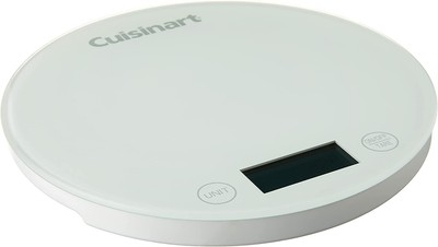 Cuisinart KFS-1W DigiPad Digital Kitchen Round Scale, White, Sleek and ...