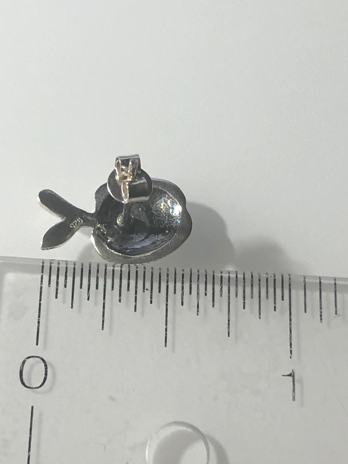 Sterling Silver Shiny Apple Stud Earrings | eBay