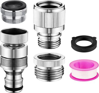Sink Faucet Quick Connect Adapter, Kitchen Bathroom Faucet Hose Snap ...