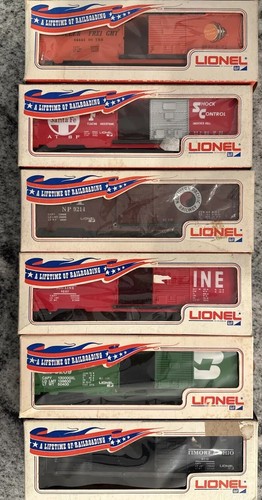 Lot of 6 O Gauge Lionel Box Cars | eBay