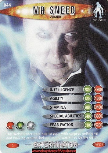 Mr Sneed Zombie #44 [Exterminator] Doctor Who Battles in Time TCG | eBay