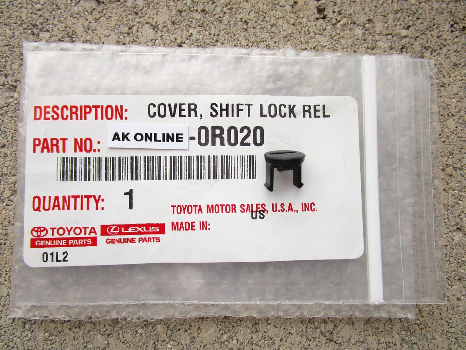 13 - 18 TOYOTA RAV4 A/T SHIFTER LOCK RELEASE BUTTON COVER OEM NEW BLACK ...