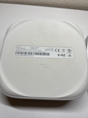 EERO Pro 6 K010001 Tri-Band Wi-Fi 6 Mesh Wifi System w/ 27.0w charger ...