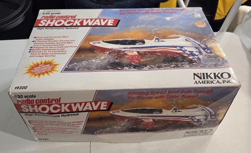 Vintage Nikko Shockwave RC Race Boat Hydrofoil - Radio Control Parts ...
