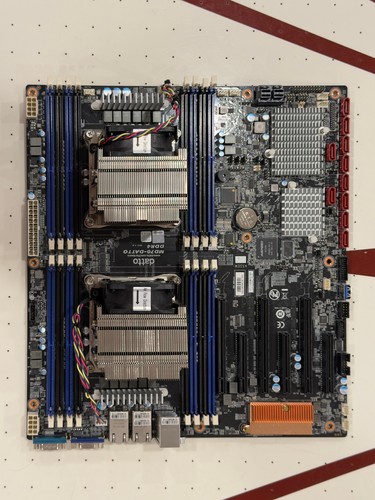 Gigabyte MD70-HB0 server motherboard, dual LGA 2011-3, 2 x E5-2630 v4 ...