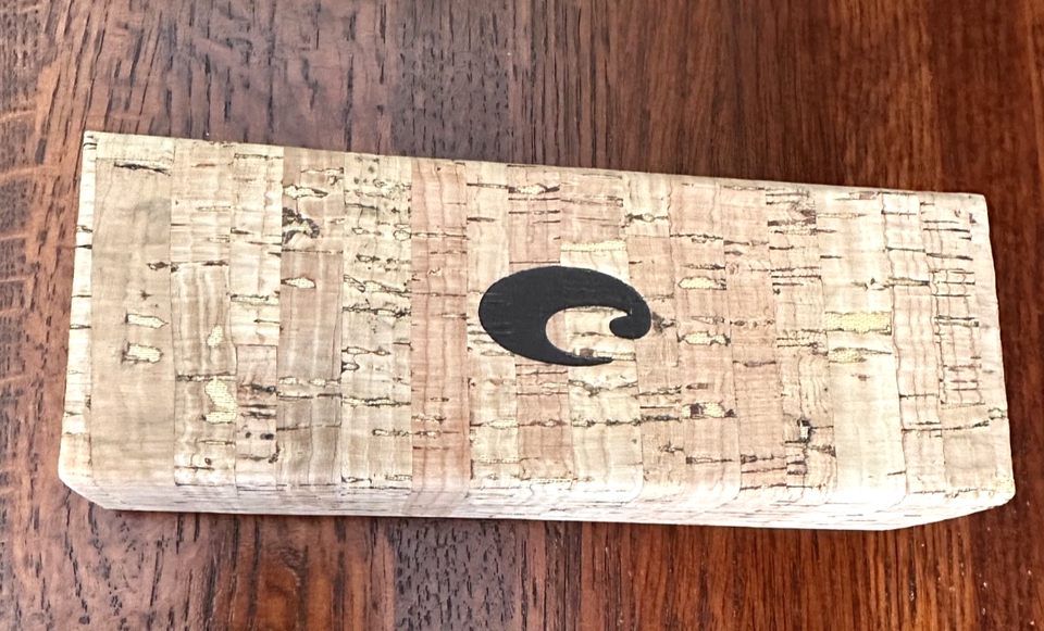 Costa Del Mar Cork empty Sunglasses Case Hard Shell With bag/Glass's ...