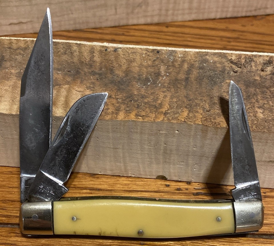 GERMAN EYE 425Y LARGE STOCKMAN POCKET KNIFE Carl SCHLIEPER SOLINGEN ...