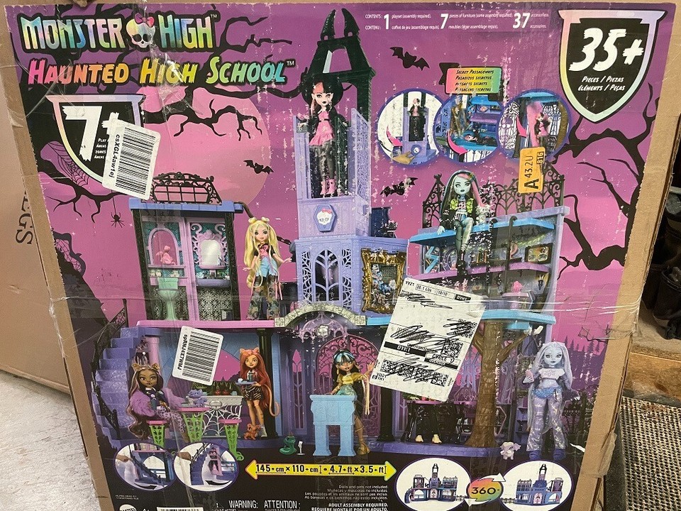Monster High HLP88-9564 Haunted High School Playset Doll House | eBay