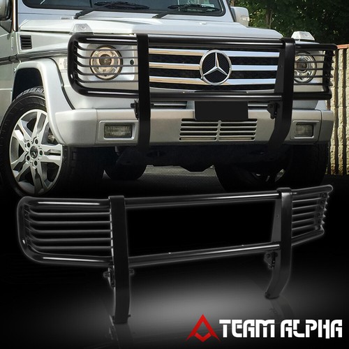 Fits 1999-2012 Mercedes G500 Black Mild Steel 1.5" Bumper Grille/Brush ...
