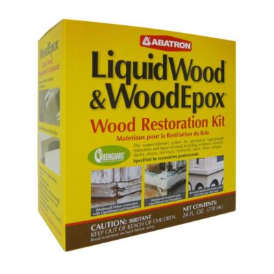 Abatron Wood Restoration Kit Epoxy LiquidWood and WoodEpox for Repairs ...