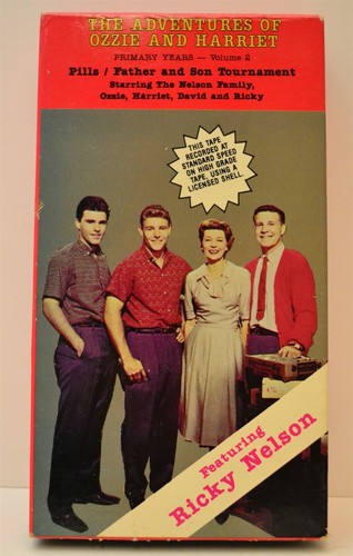 EARLY VHS Adventures of Ozzie and Harriet Ricky Nelson Primary Years ...