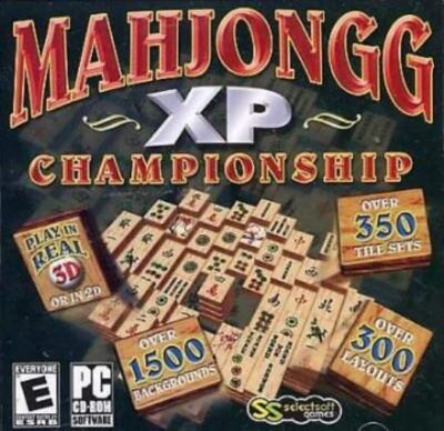 Mahjongg XP Championship PC CD solitaire four rivers waterfalls game ...