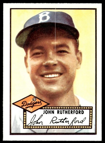 1983 Topps 1952 Reprint Series John Rutherford Brooklyn Dodgers #320 | eBay