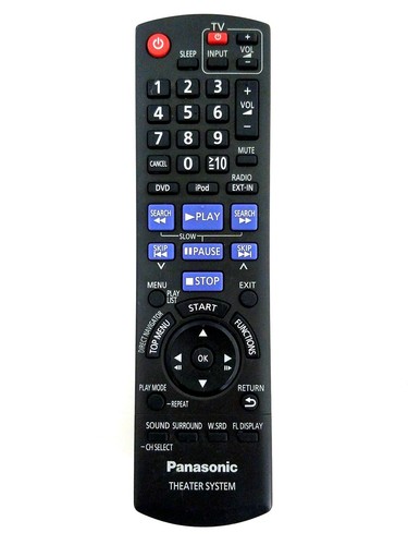 Panasonic N2QAYB000514 Home Theater System Remote Control SA-PT480 , SC ...