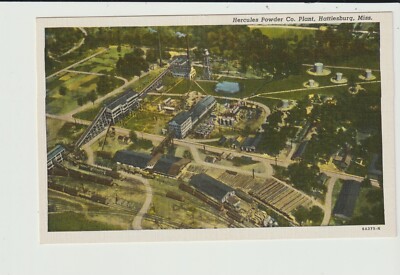 POSTCARD HERCULES POWDER COMPANY PLANT HATTIESBURG MISSISSIPPI | eBay