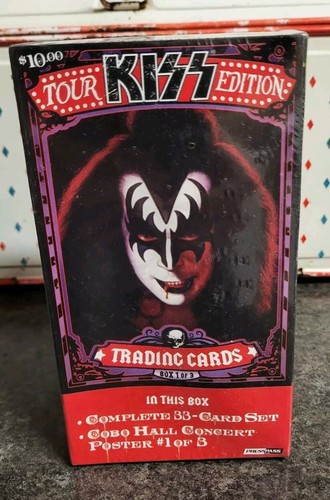 2009 Kiss Tour Edition FACTORY SEALED 33 Card Set & Cobo Hall Poster ...
