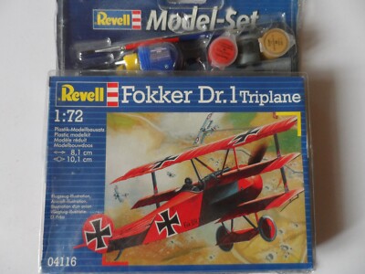 Fokker Dr.1 Triplane WW1 Fighter Model Kit - Revell 1:72 Model Kit ...